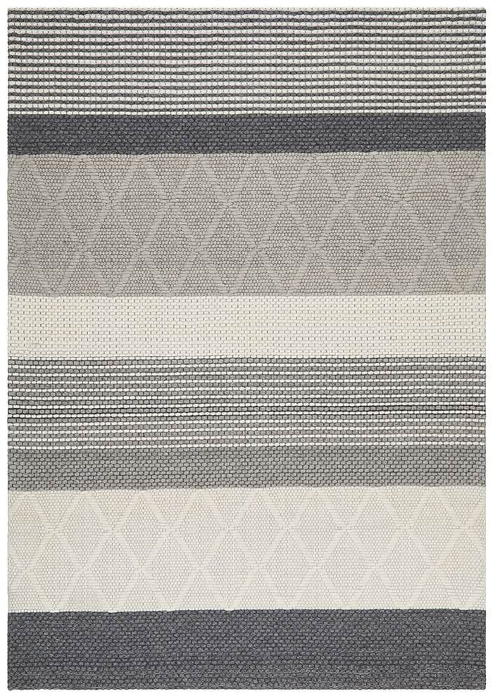 AXON Karlsson Wool Hatch Textured Rug